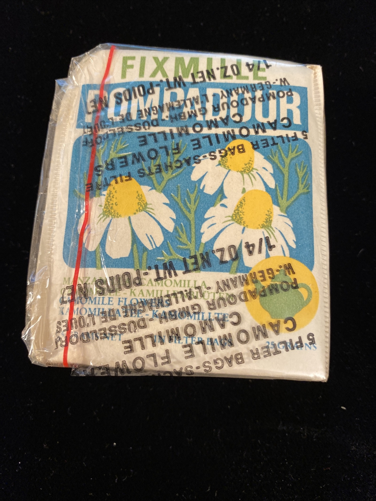 Vintage pompadour tea bags, Sealed package Of 5 | eBay