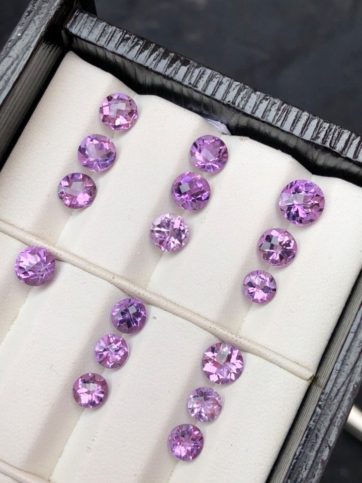 11.75 Cts Natural Amethyst Purple Color loose gemstone lot From Brazil ...
