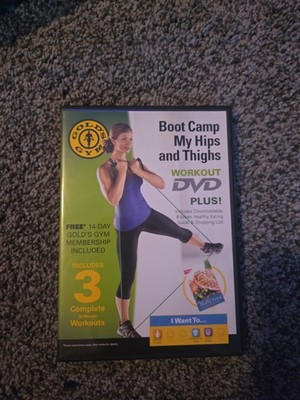 DVD Gold's Gym NEW Boot Camp My Hips & Thighs 3 Workouts Fitness Cardio ...
