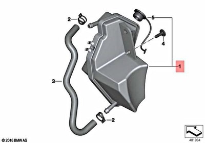 New BMW Genuine K50 K51 K52 0A11 0A21 0A31 0A41 Expansion Tank ...