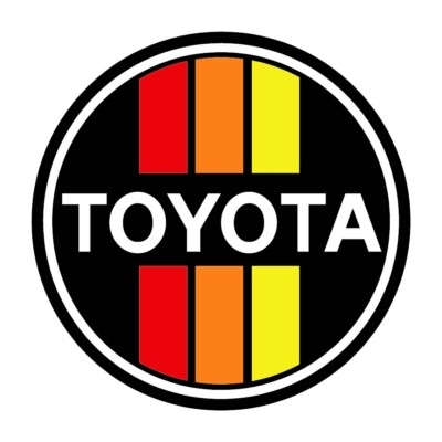 Toyota Retro Tri-Color Sticker Vintage Decal 3" waterproof outdoor ...