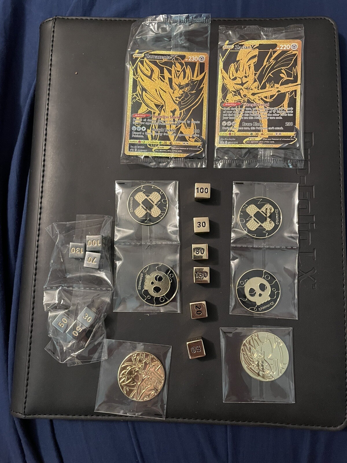 Zacian And Zamazenta Promo Card, Coin, Counters, and Dice SEALED! MINT ...