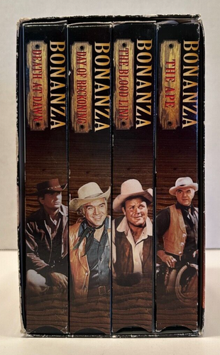 Bonanza (VHS Video 4 Pack 2000) Lorne Greene Michael Landon Dan Blocker ...
