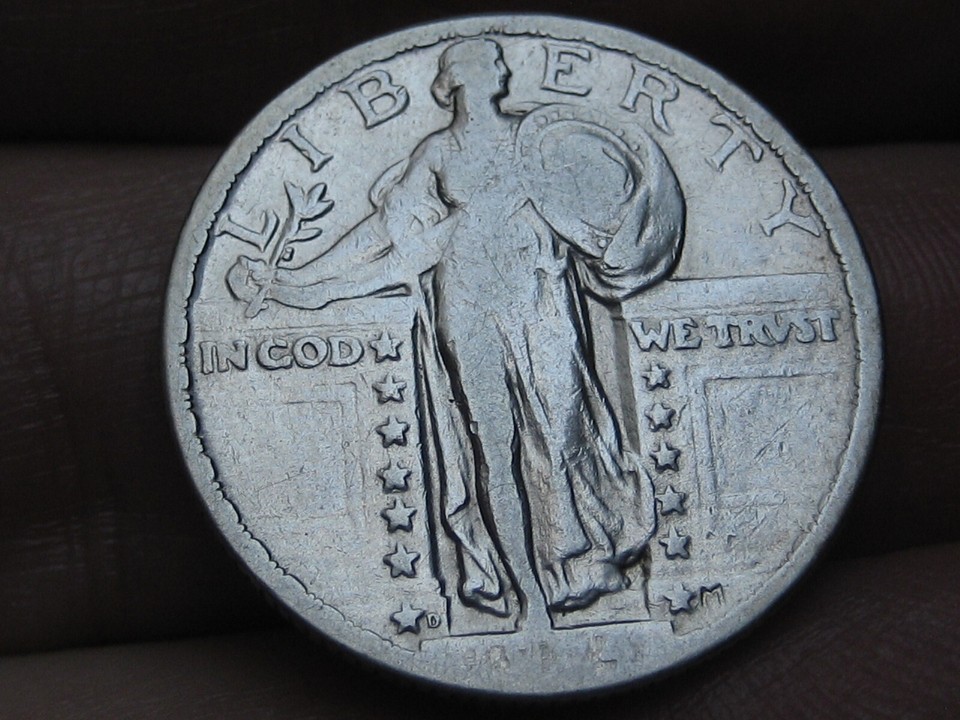 1924 D Silver Standing Liberty Quarter, Denver, Fine Details | eBay
