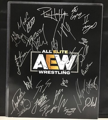 AEW Signed All Elite Wrestling 16x20 Photo 23 Superstars Autographed ...