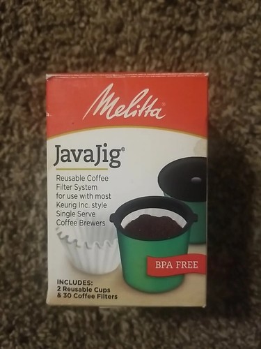 Melitta JavaJig Keurig Style Reusable Coffee Filter System 2 Per Kit ...
