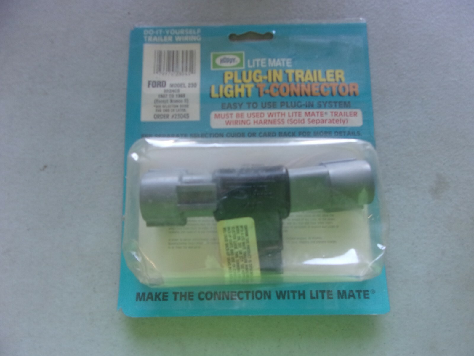 HOPPY 230 87-88 Full Size BRONCO, PLUG-IN TRAILER T-CONNECTOR 23045 | eBay