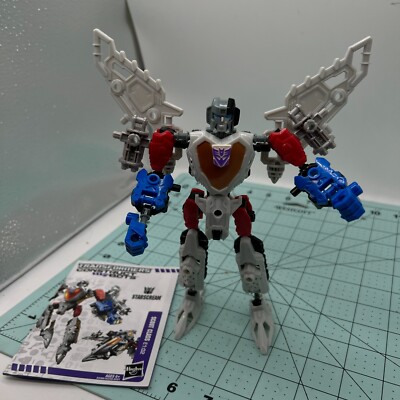 Transformers Construct Bots Starscream Scout Class Hasbro Customizable Complete | eBay