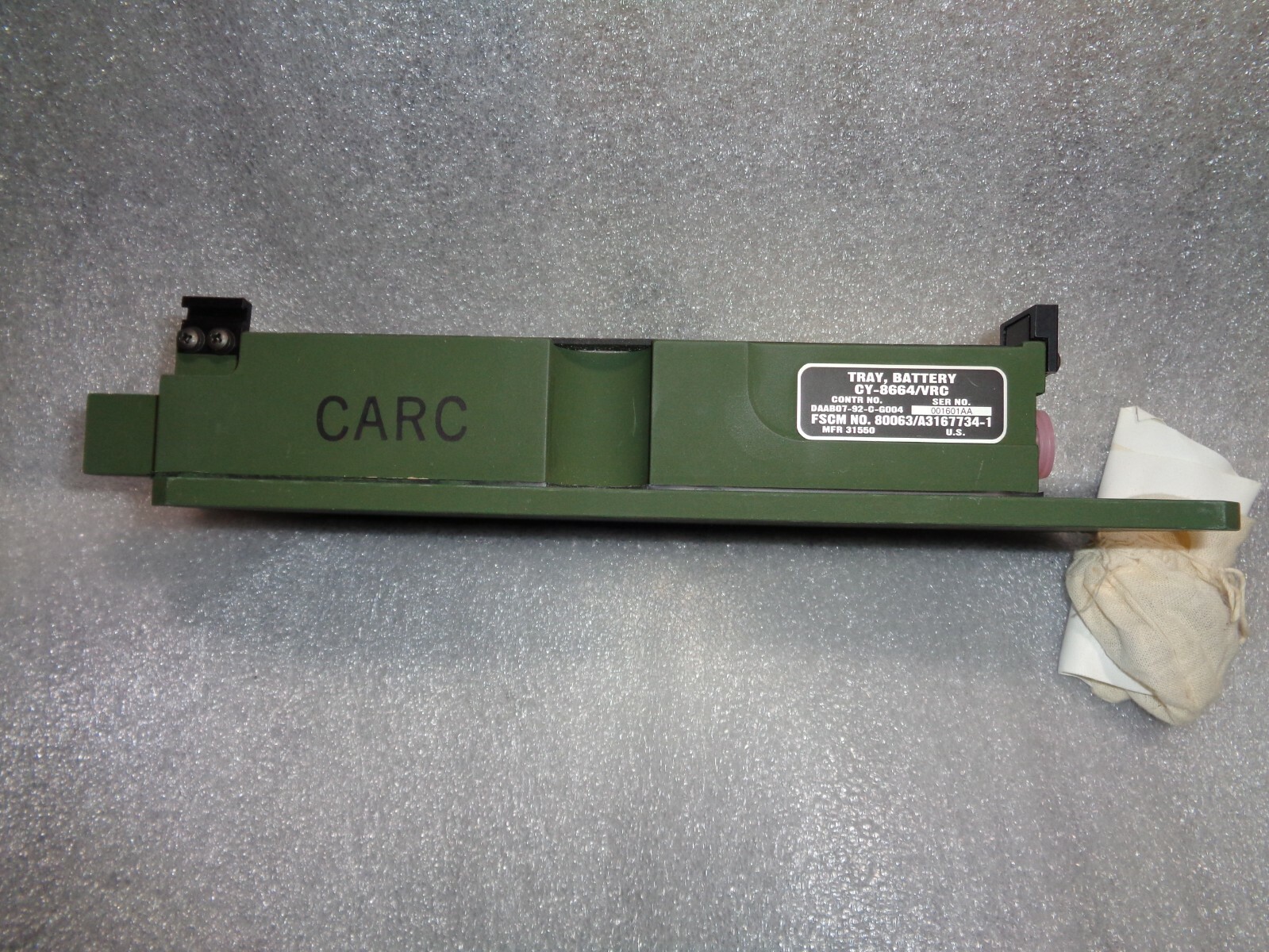 AN/PRC-87 119A SINCGARS RADIO CY-8664/VRC BATTERY TRAY 6160-01-339-7723 ...