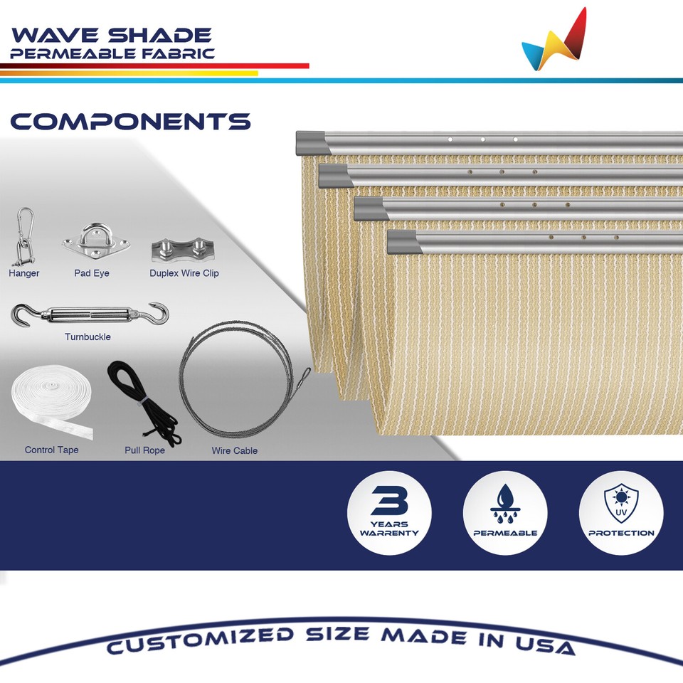 Retractable Canopy Cover Yard Garden Awning Pergola Shade w/ Steel Wire ...