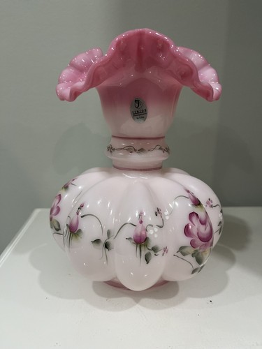 Rare Fenton Vase, Limited Edison, Signed, New Without Box, Stunning! | eBay