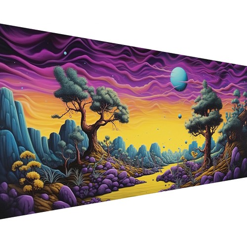 Large Blue Moon Tree 5D Diamond Painting Cross Stitch Embroidery Crafts ...