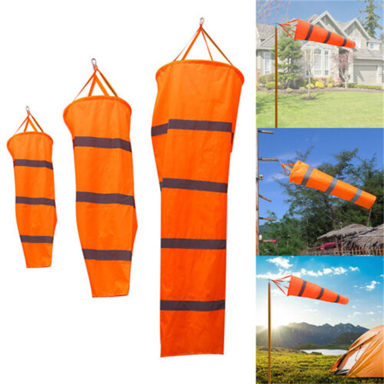80-200CM Airport Aviation Windsock Rip-stop Outdoor Wind Sock ...