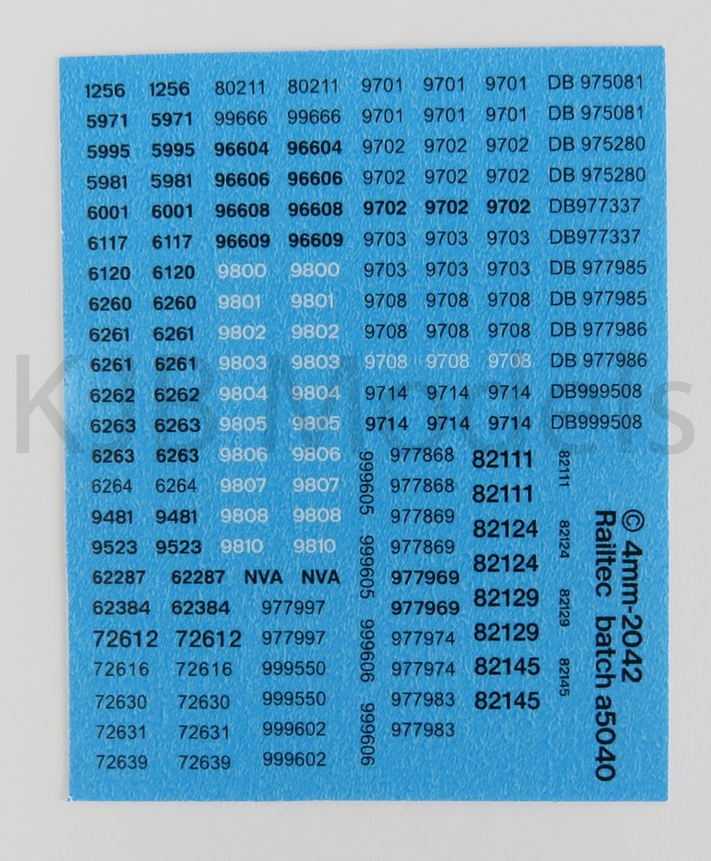 OO Gauge Railtec Waterside Transfers - Graffiti, Letters, Numbers, Symbols etc | eBay UK