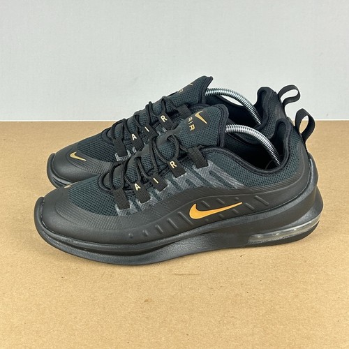Nike Air Max Axis Athletic Shoes Womens 8.5 Black Metallic Gold Low Top ...