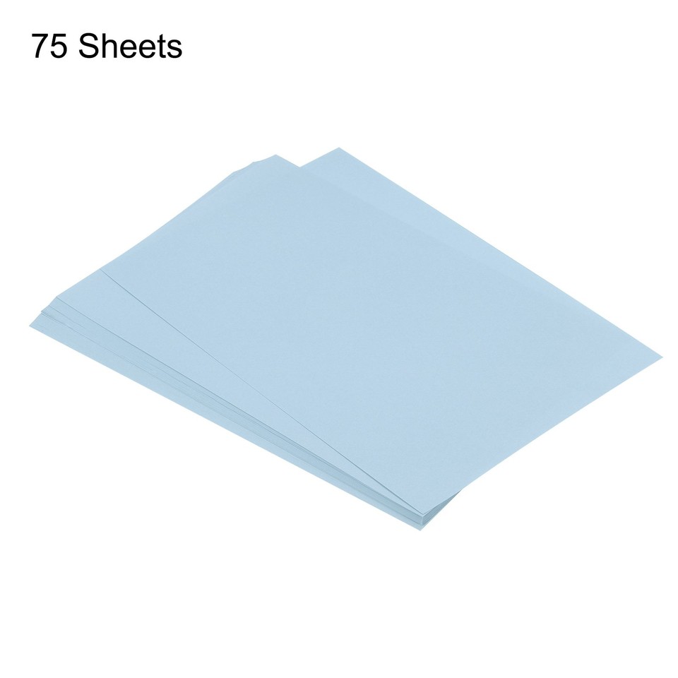 75 Sheets A4 Colored Print Copy Paper 8.5x11" Origami Paper Light Blue ...