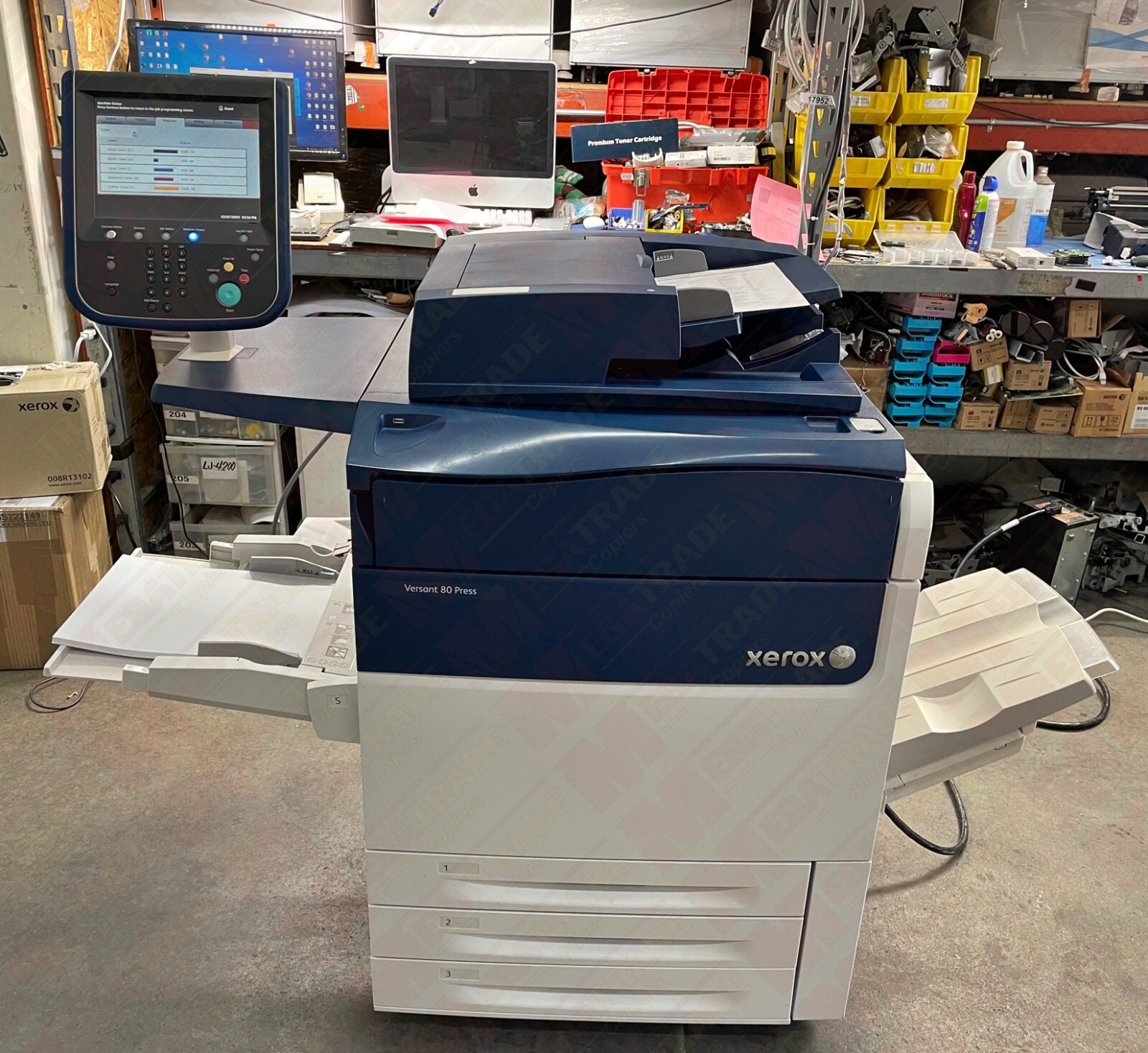 Xerox Versant 80 Color Laser Production Printer Copier Scanner Fiery 80 ...