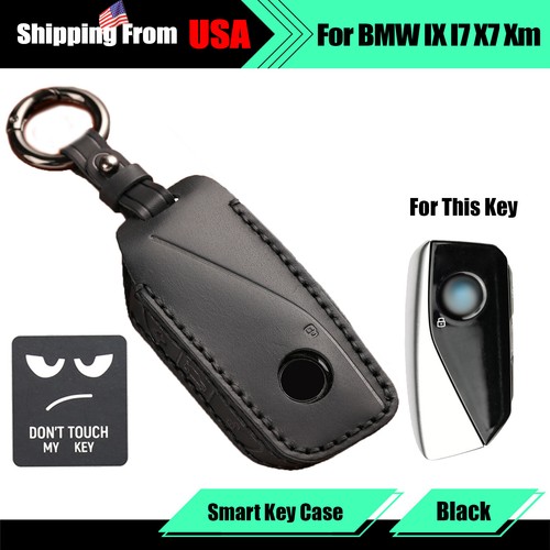 Genuine Leather Key Chain Fob Cover Case ForBmw Ix I4 2 3 4 5 Series X3 ...