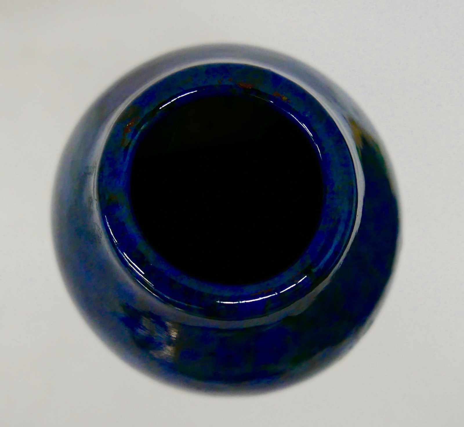 Zane Pottery Mottled Blue Vintage Vase Peters & Reed Zanesville | eBay