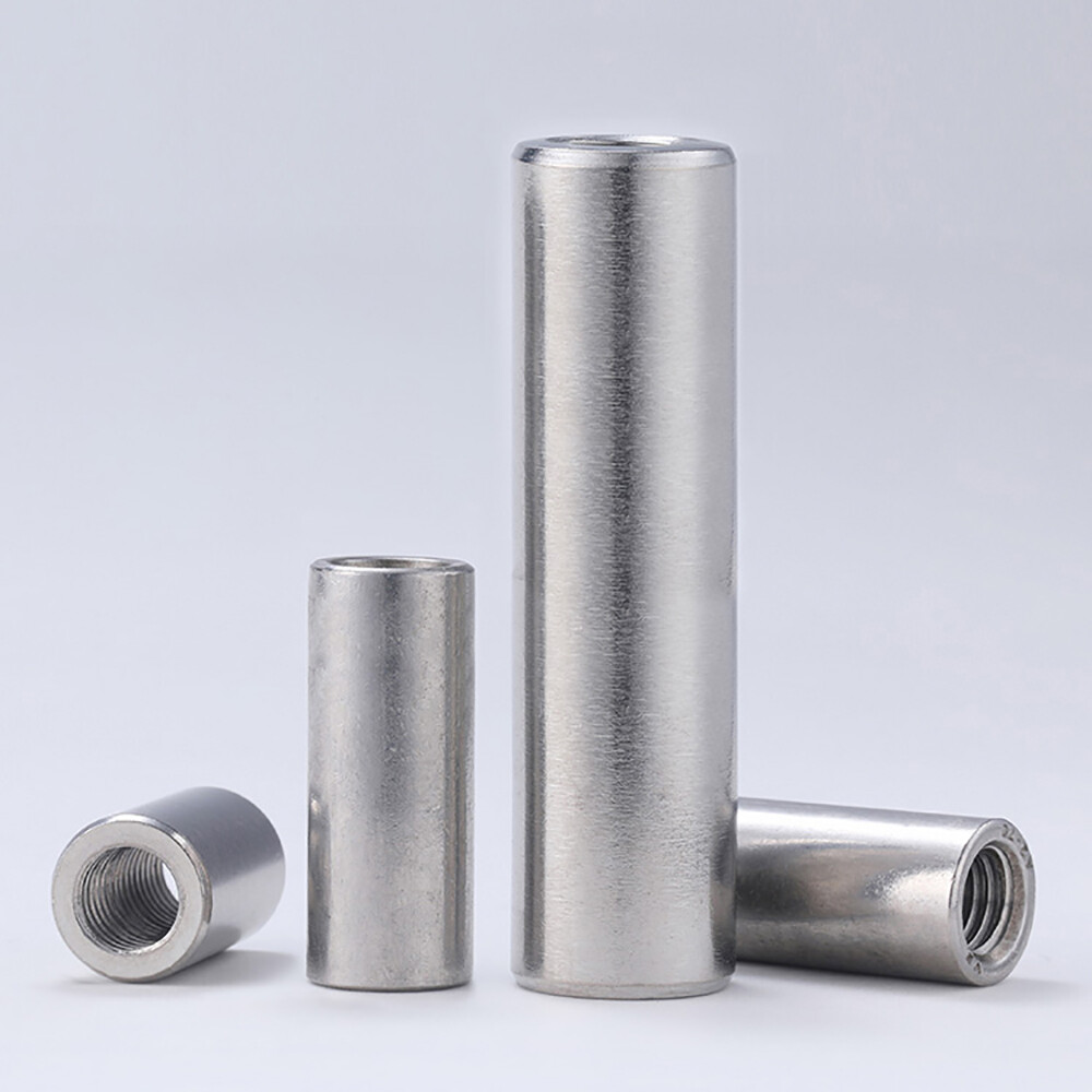Long Round Coupling Nut 304 A2 Stainless Steel Cylindrical Nuts M3 M4 ...