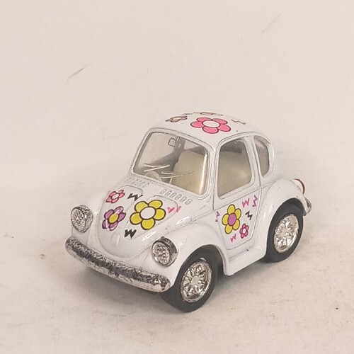 Kinstoy Volkswagon Beetle Pull Back VW Bug Diecast Car Tested Flowers ...