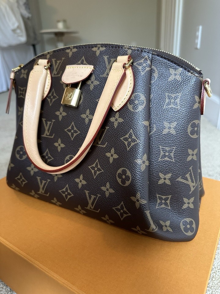 Louis Vuitton Rivoli Shoulder Bag PM Brown Canvas | eBay