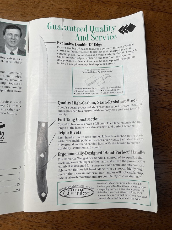 Cutco Homemaker 9 Piece Knife Set Classic Brown USA Vintage NOS with ...