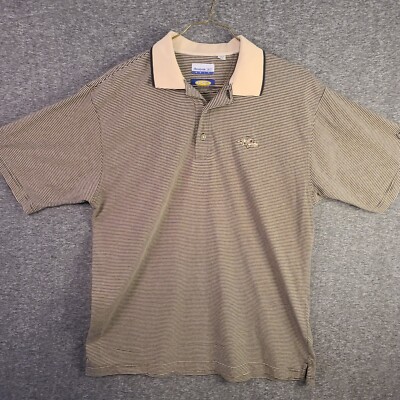 Reebok Golf Polo Baltimore Ravens Short Sleeve Button Shirt Play Dry ...