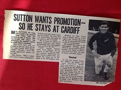 m2k article football Mel sutton Cardiff City football item | eBay