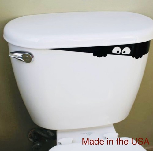 Toilet Monster Vinyl Decal - Bathroom Decor Die Cut | Sticker Funny ...