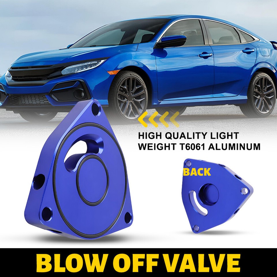 New BOV Blow Off Valve Plate Blue Spacer Billet For Honda 2015-2021 ...