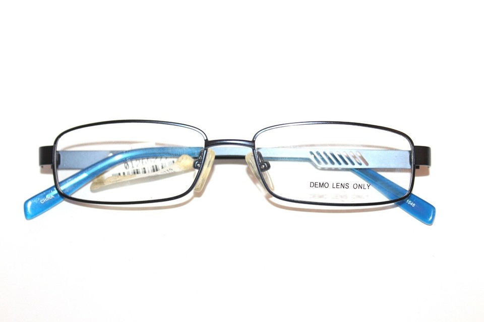 BRAND NEW MEN EYEGLASSES ECCA MM 3010 BL BLUE BLACK METAL RX FRAMES 51 ...