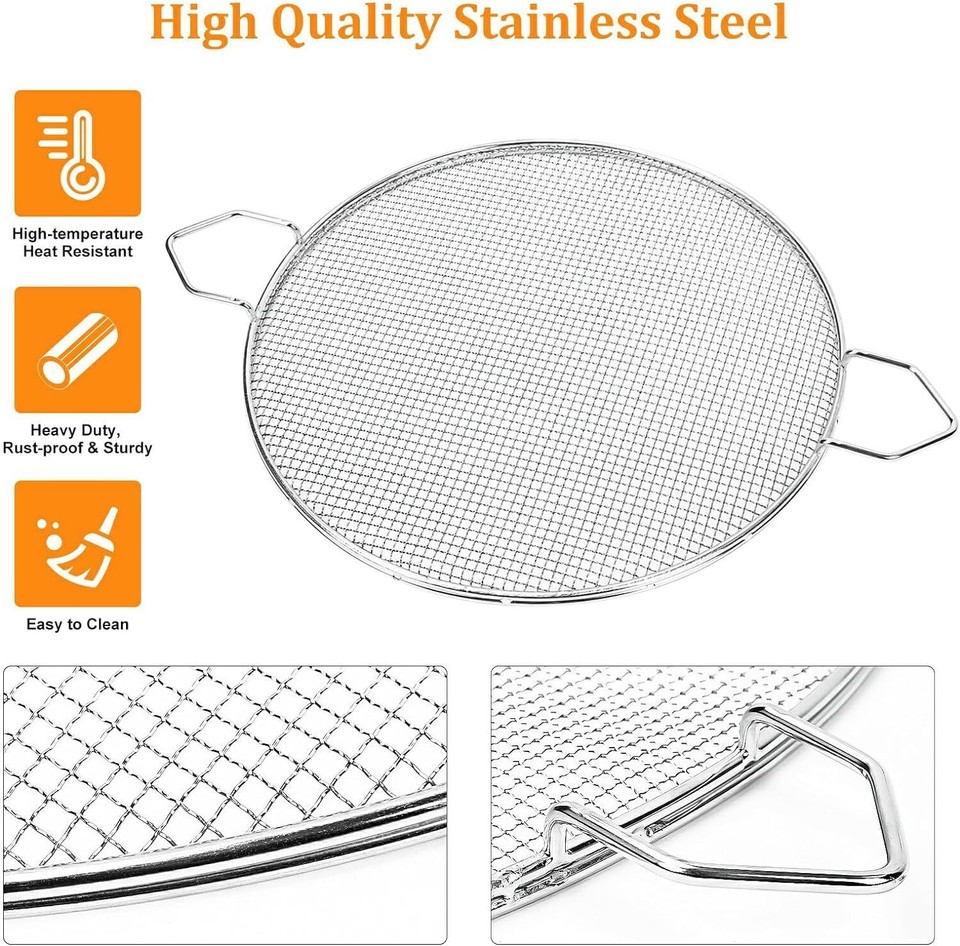 Fire Pit Shield Cooking Grate for Solo Stove Bonfire 19.5",Fire Pit ...