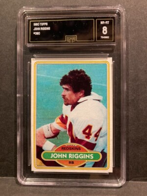 1980 Topps John Riggins Card #390 GMA 8 Nm-MINT Washington Redskins HOF ...