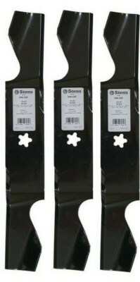 3pk Hi-Lift Blade fits Craftsman 187254 594892901 Husqvarna 532187254 ...