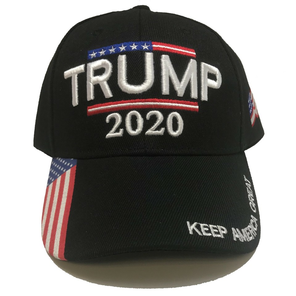 Trump 2020 Hat - Keep America Great 3D Embroidery American Flag Donald ...