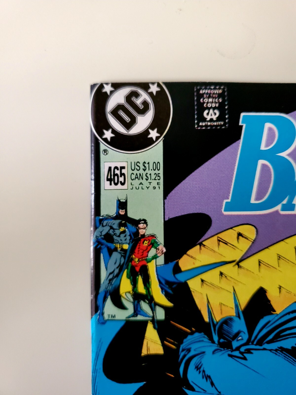 Batman #465 • DC Comics • 1991 • Newsstand Edition • Tim Drake as Robin ...