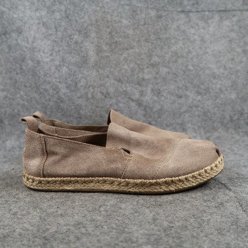Toms Shoes Womens 6 Flats Slip On Alpargatas Deconstructed Desert Suede ...