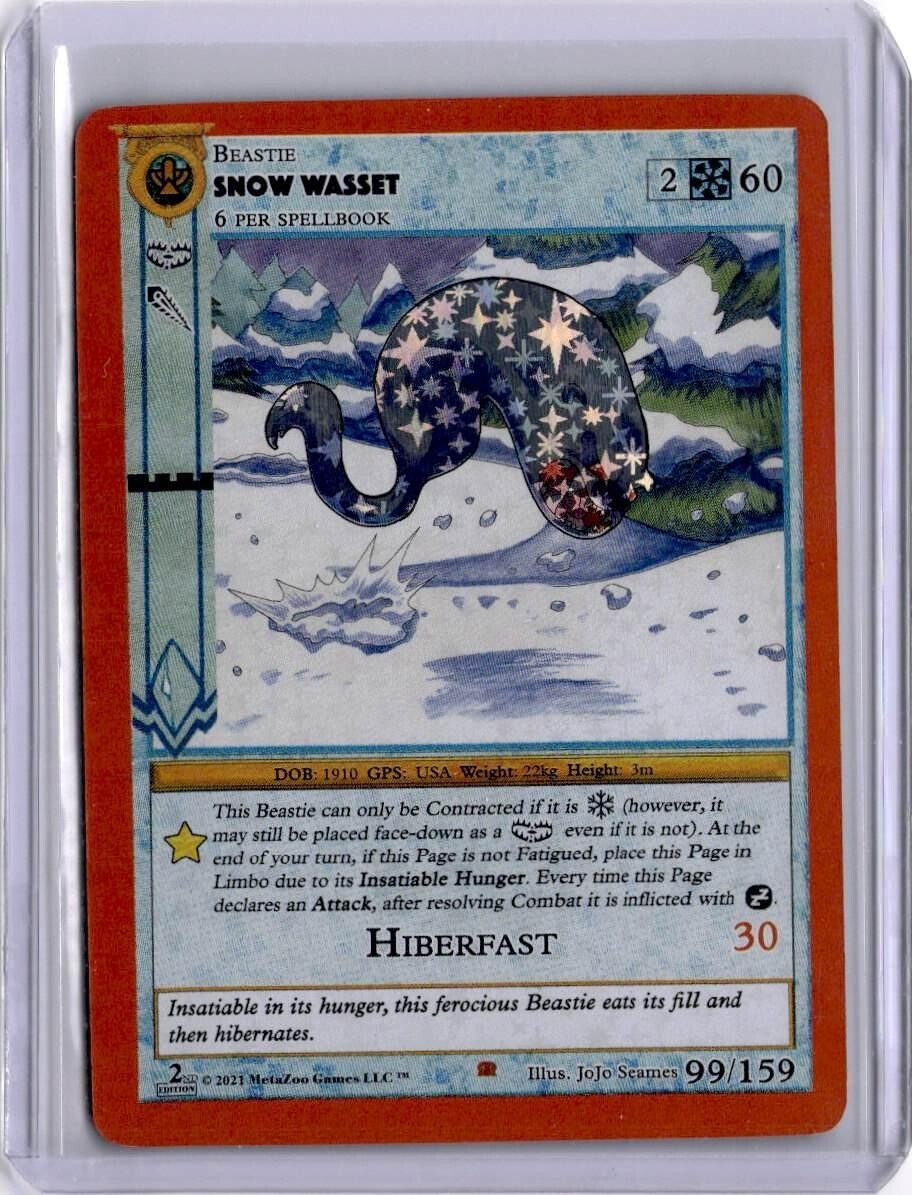 Metazoo Cryptid Nation 2nd Edition - Snow Wasset 99/159 - Reverse Holo ...