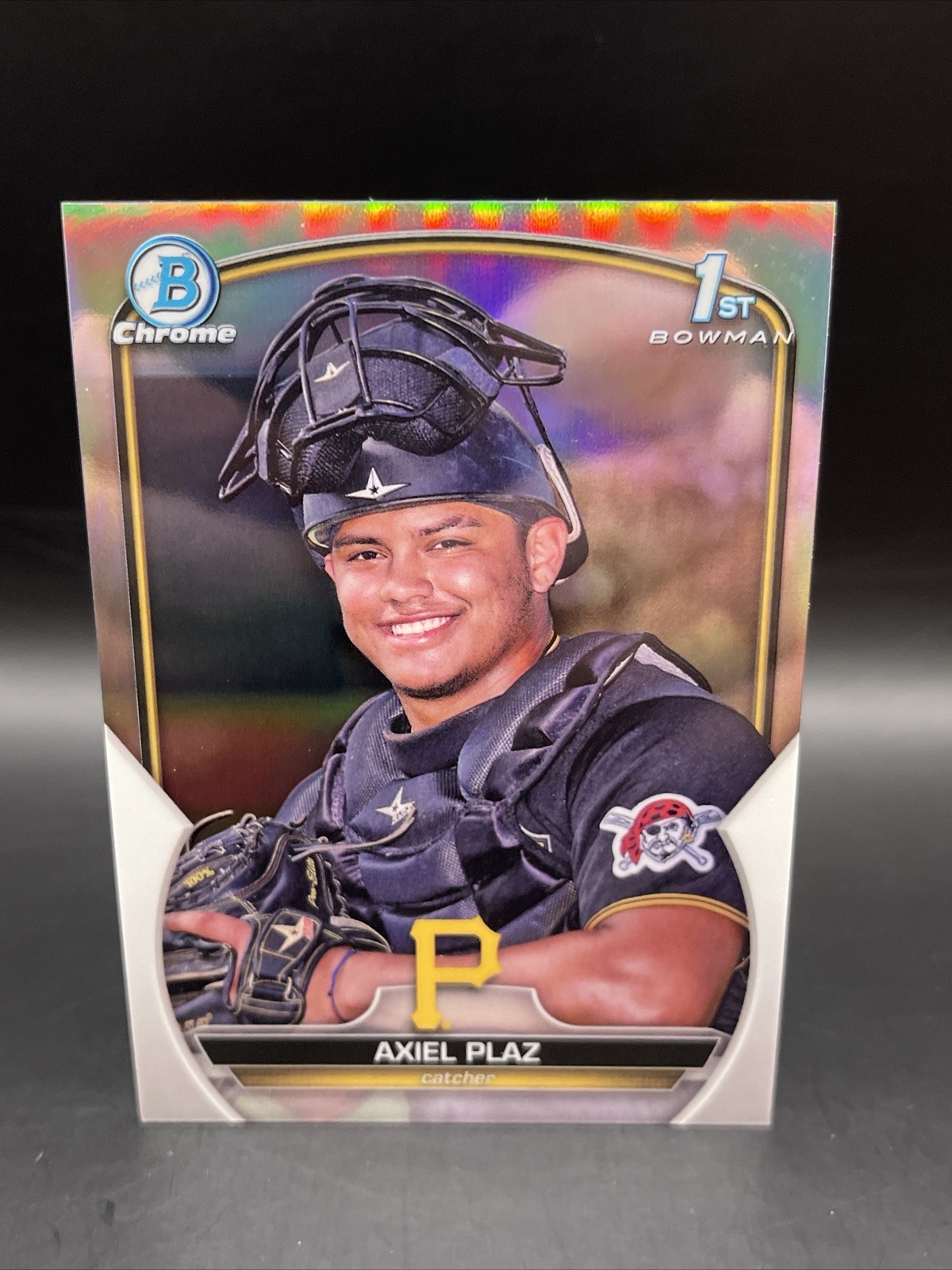 2023 Bowman Chrome Axiel Plaz Silver Refractor /499 1st Pirates Rookie ...