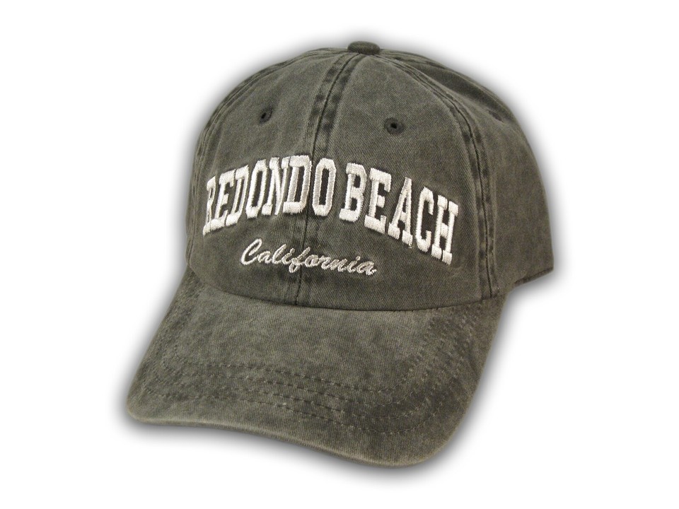 Black Redondo Beach Washed Baseball Cap | eBay
