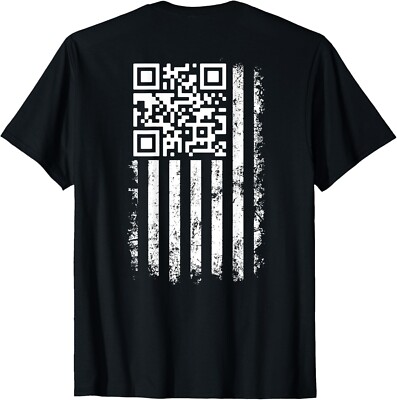 Funny QR Scan Me President Trump 4547 Trump Dancing Code ( ON Back ) T ...