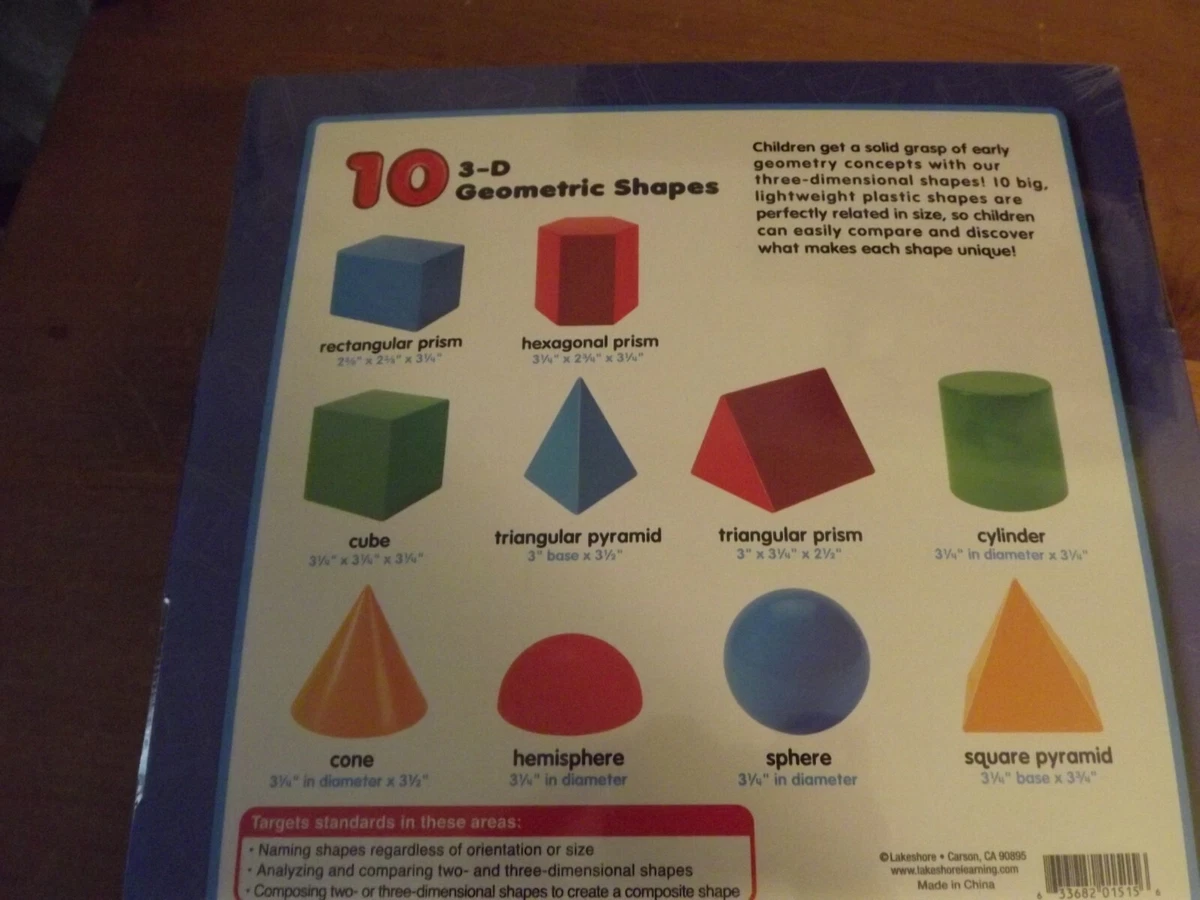 Solid Geometric Shapes Chart