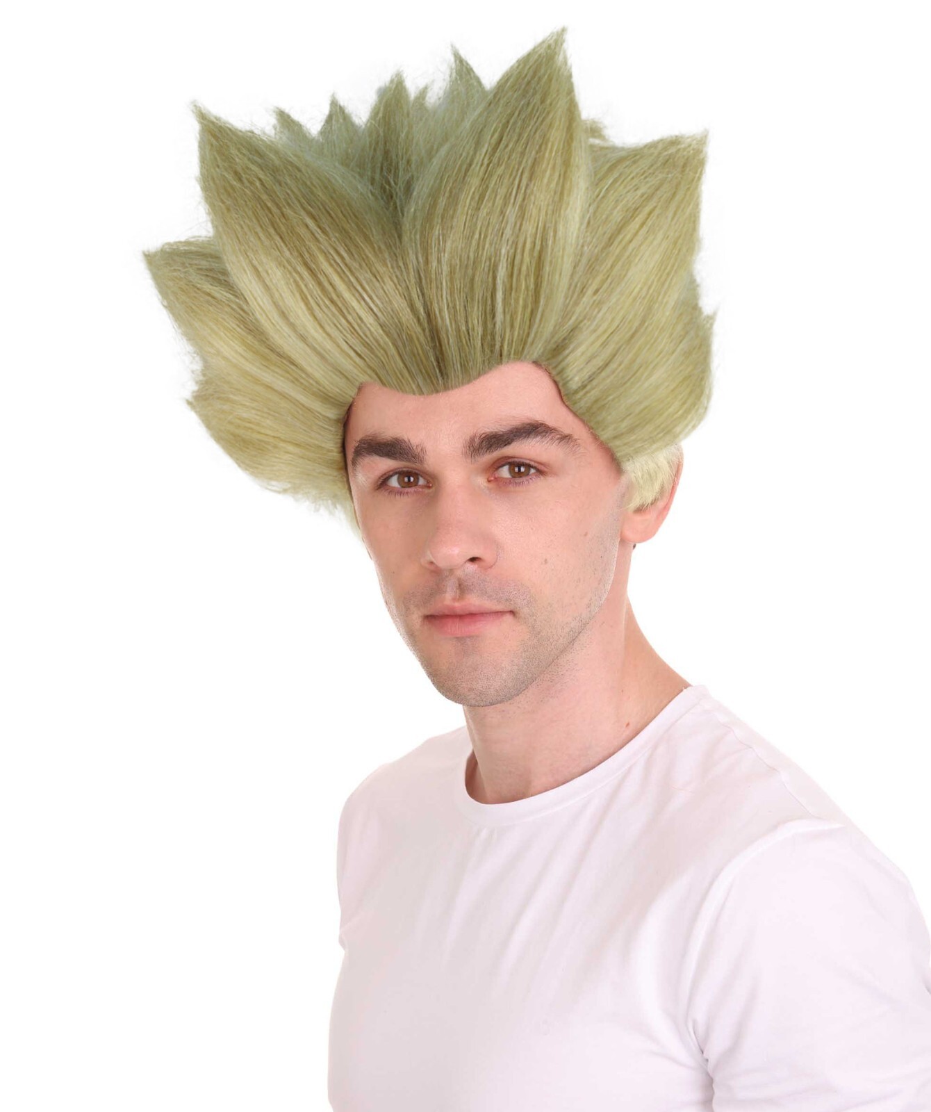 Men's Blonde Color Spiky Anime Wig | Gamer Cosplay Blonde Spiky Wig | eBay