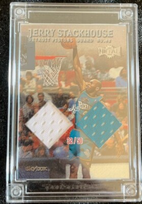 jerry stackhouse jersey Fusion Metal Skybox Dual Jersey Patch 32/50🔥 | eBay