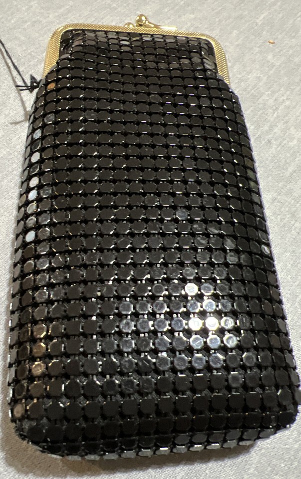 Vintage Y&S Black Mesh Cigarette Case Coin Purse GoldTone Ball Clasp | eBay