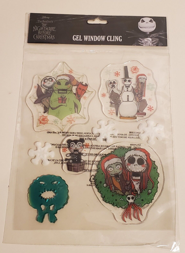 DISNEY NIGHTMARE BEFORE CHRISTMAS HOLIDAY RUZ GEL WINDOW CLINGS ...