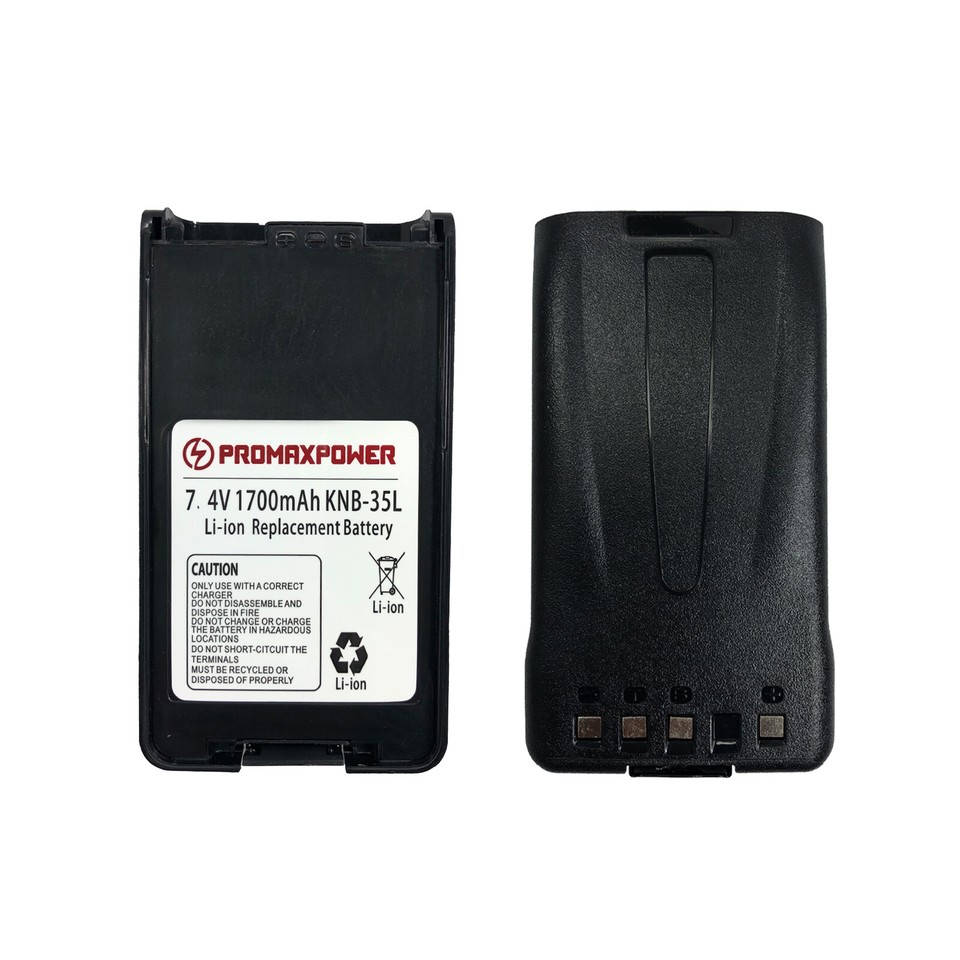 6x Li-Ion 1700mAh Battery for KNB-24, KNB-35L Kenwood Radios TK-2148 TK ...