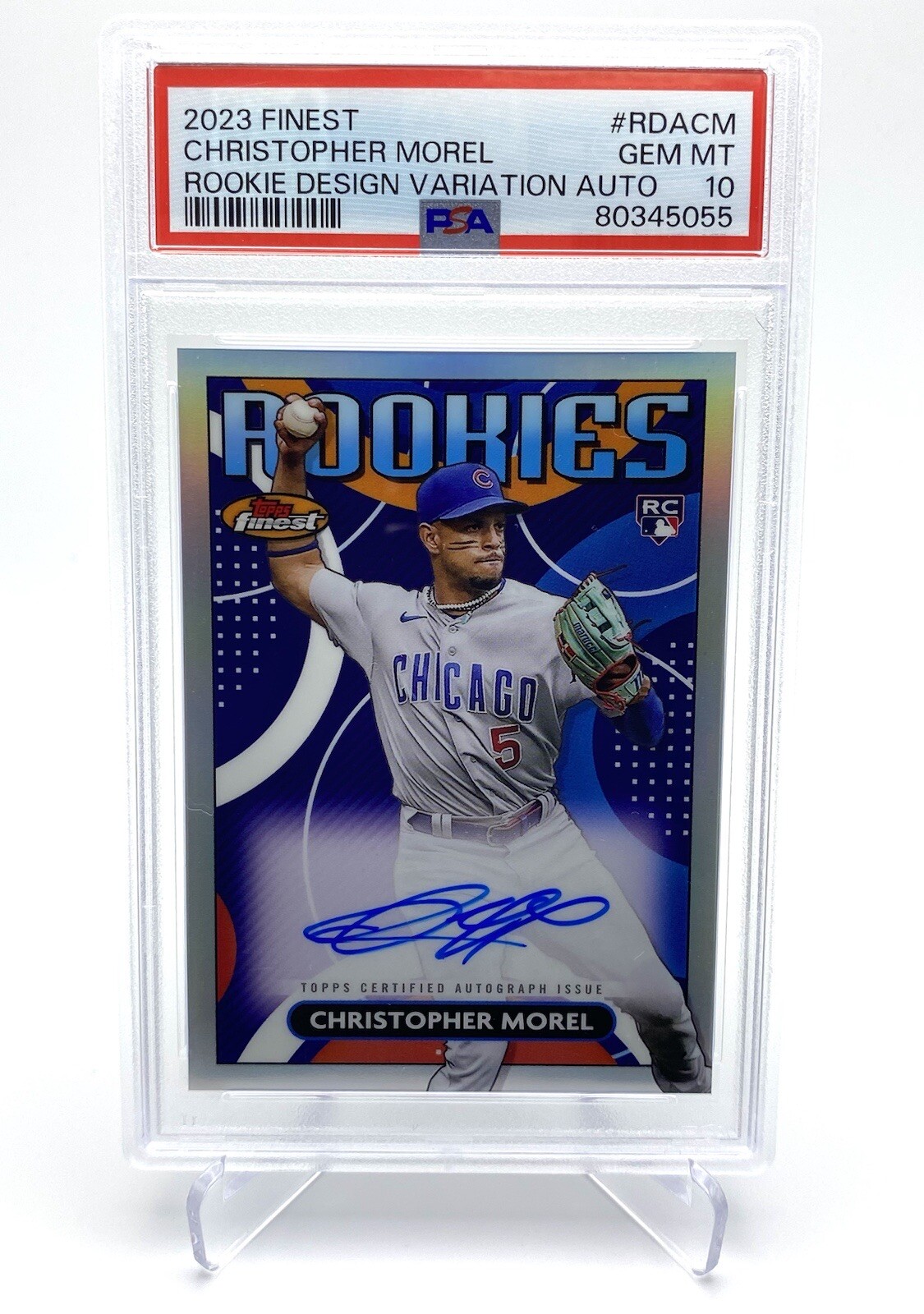 2023 Topps Finest Christopher Morel Rookie Design Variation On Card ...