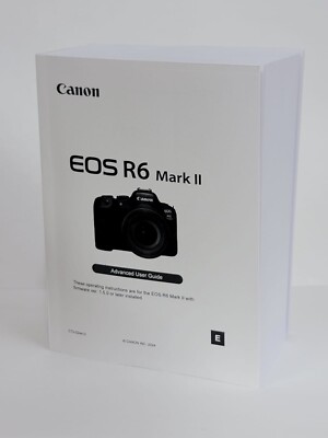 Canon EOS R6 Mark II Instruction Owners Manual EOS R6 II Book NEW | eBay